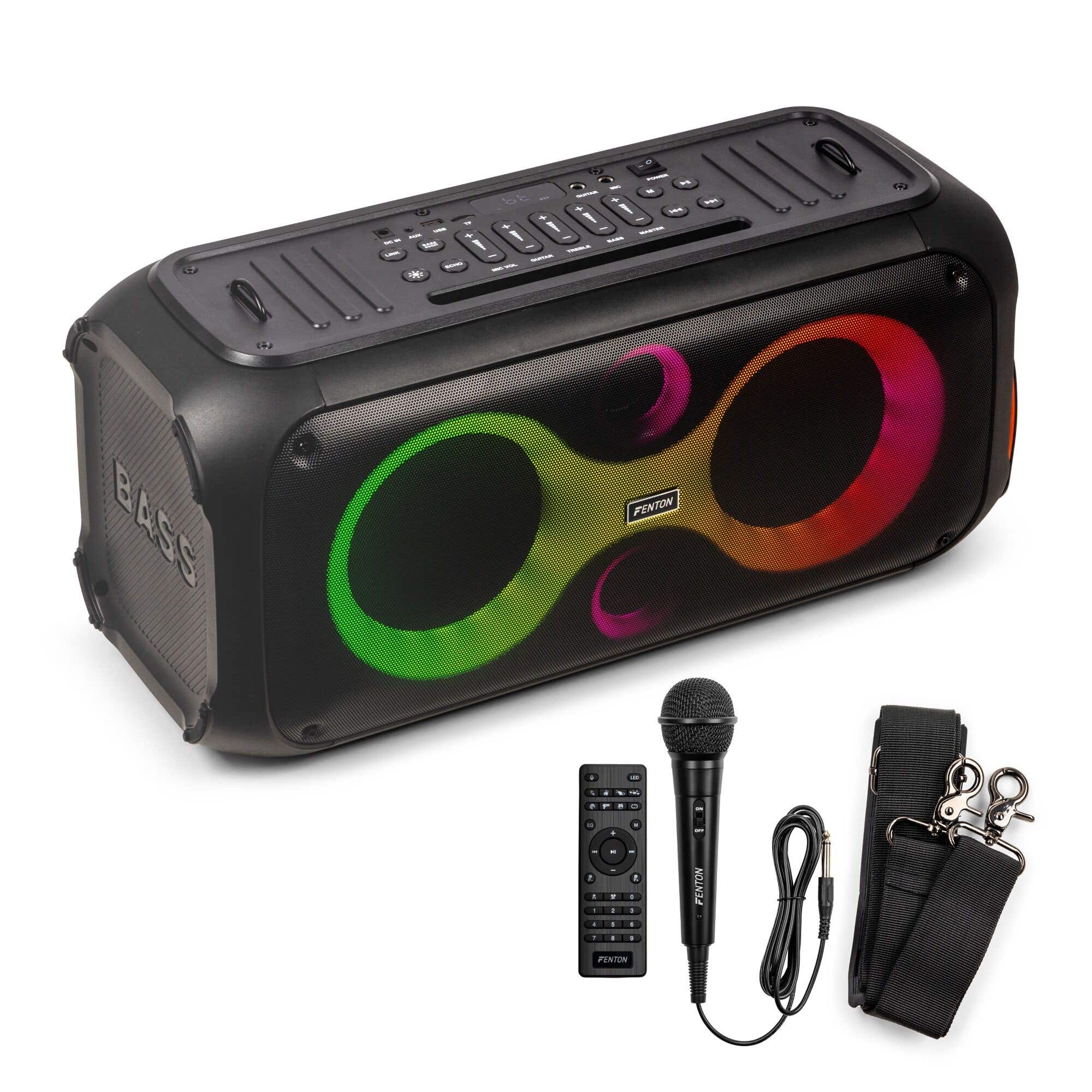 Fenton Core120 – Enceinte Sono Portable Lumineuse avec Bandoulière ...